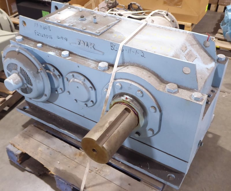 250 HP @ 1750 RPM, Falk #445A3-AB, 57 RPM out, enclosed, 30.24:1 ratio ...