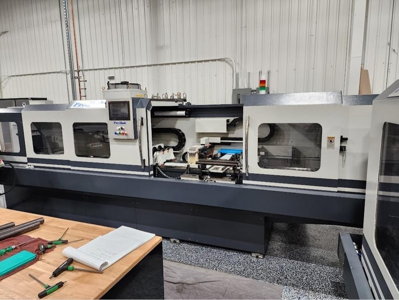 1/2" x 60" Precihole #PRVN12, twin spindle reaming machine w ...