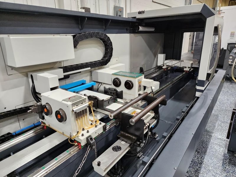 1/2" x 60" Precihole #PRVN12, twin spindle reaming machine w ...