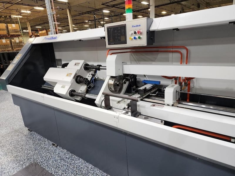 1/2" x 60" Precihole #BRVN-12/1-800, single spindle, rifling machine ...