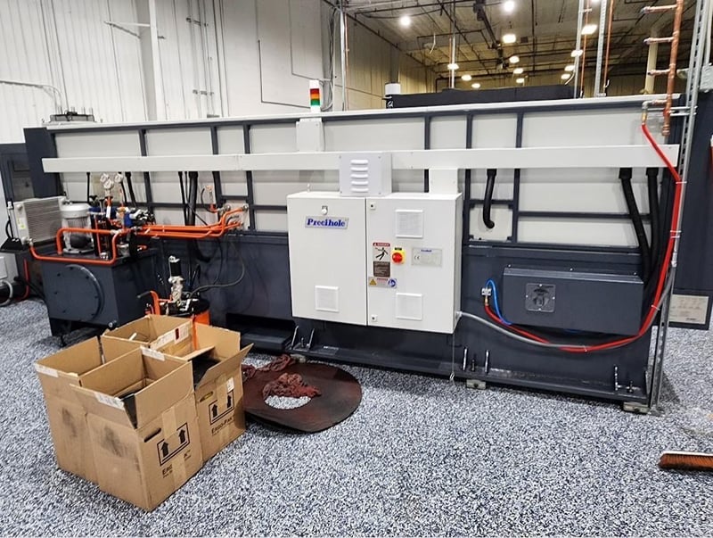 1/2" x 60" Precihole #BRVN-12/1-800, single spindle, rifling machine ...