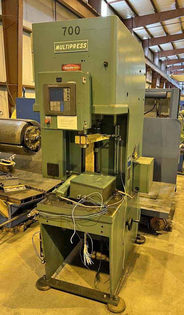 20 Ton, Denison Multipress #FH20-S.O. 94144D, c-frame press, 12" stroke, 21" daylight, 10 ...