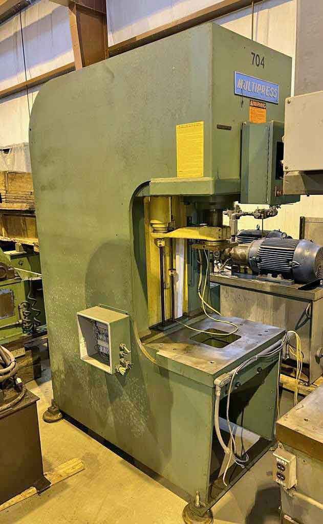 35 Ton, Multipress #FL35-30H-C-592-E, C-frame press, 15" stroke, 24.7 ...