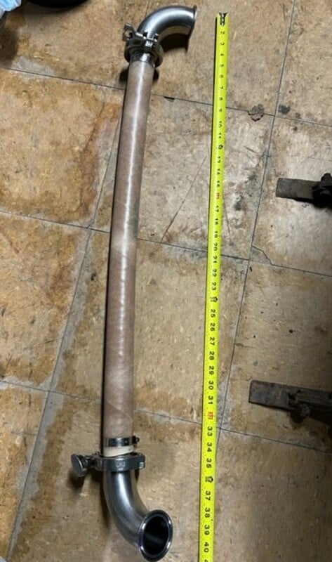 Flexible Liquid Transfer Hose, 2" x 40" long for Sale | Surplus Record