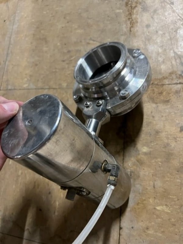 3" Lumaco, Sanitary Stainless Steel Butterfly Valve for Sale | Surplus ...