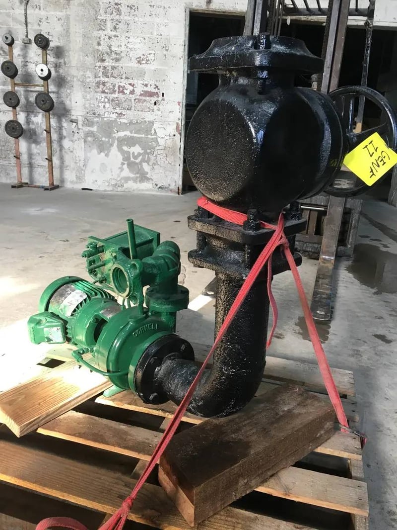 140 GPM Cornell #1.5 CLB 2-4, Centrifugal Pump, 1.5 HP, 1800/1450 RPM ...