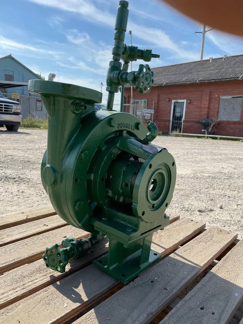200 GPM Cornell #2CB-5-4, Centrifugal Pump, 1800 RPM, 4" suction, 2 ...