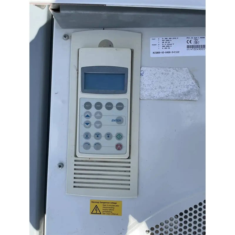 400 HP ABB Instrumentation, ACS800-U2-0400-5, Adjustable Frequency ...