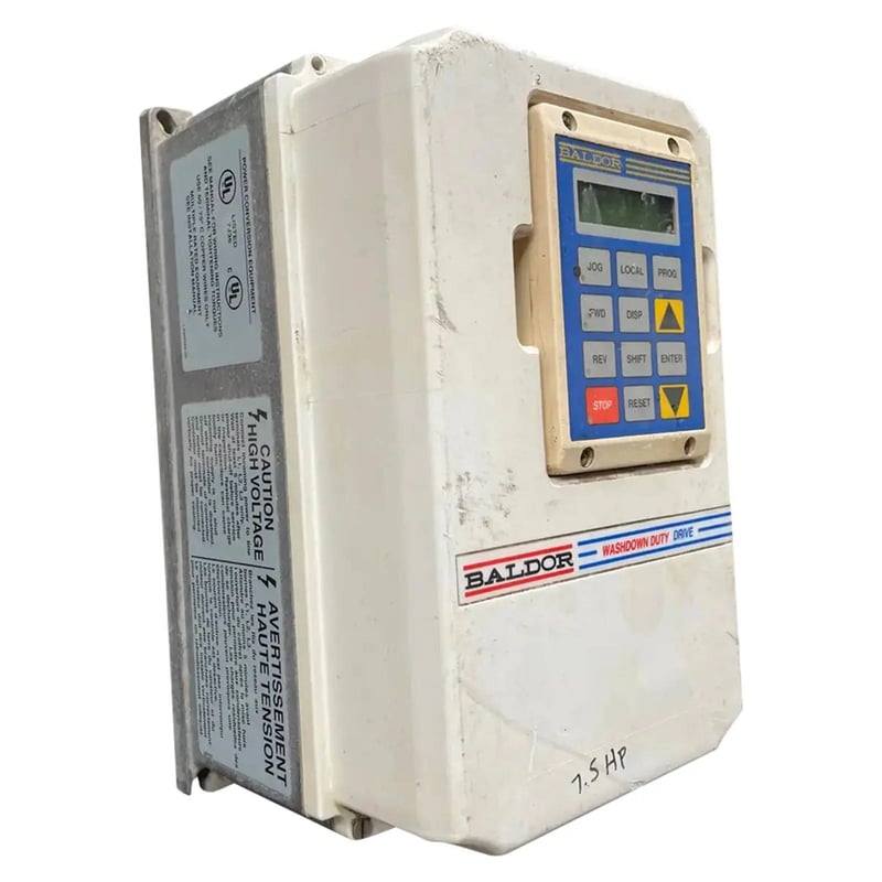 7.5 HP Baldor, ID15H407-W, Variable Frequency Drive, 460 Volts input ...
