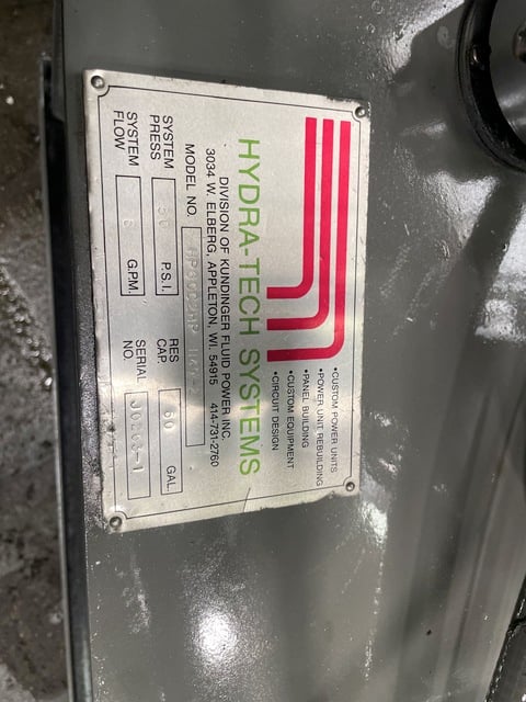 Hydra-Tech Systems #HP6oC2HP H49-2 50 PSI 6 GPM hydraulic unit For Sale ...