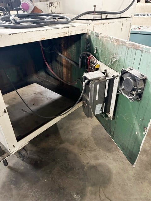 Goodman #Vac-U-Torq, fly knife cutter w/2-roll puller, 6" dia rolls x 6 ...