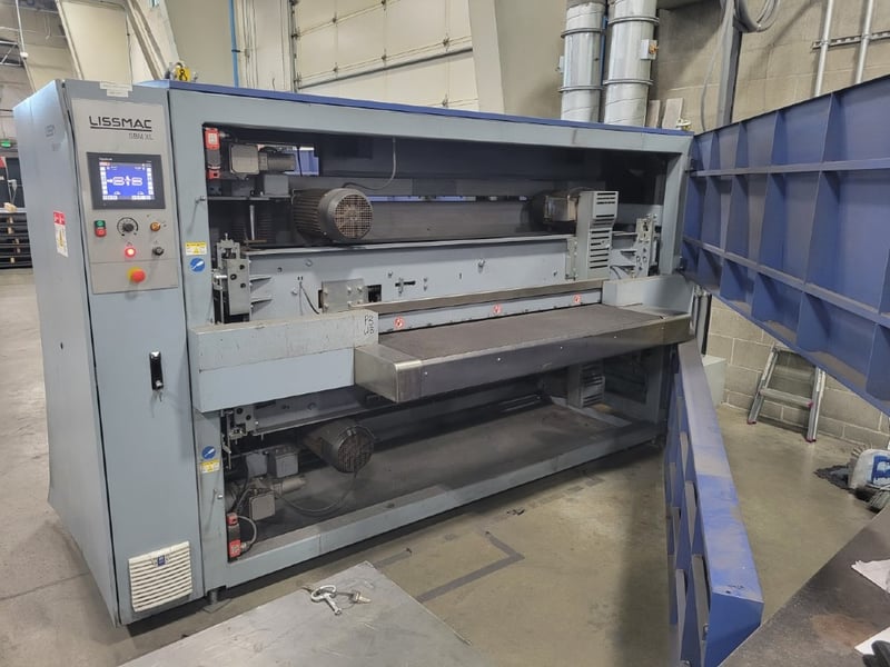 Lissmac #SBM-1500XL-G2S2, edge rounding and deburring machine, 2014 For ...