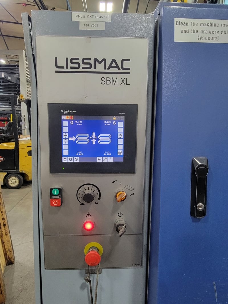 Lissmac #SBM-1500XL-G2S2, edge rounding and deburring machine, 2014 For ...