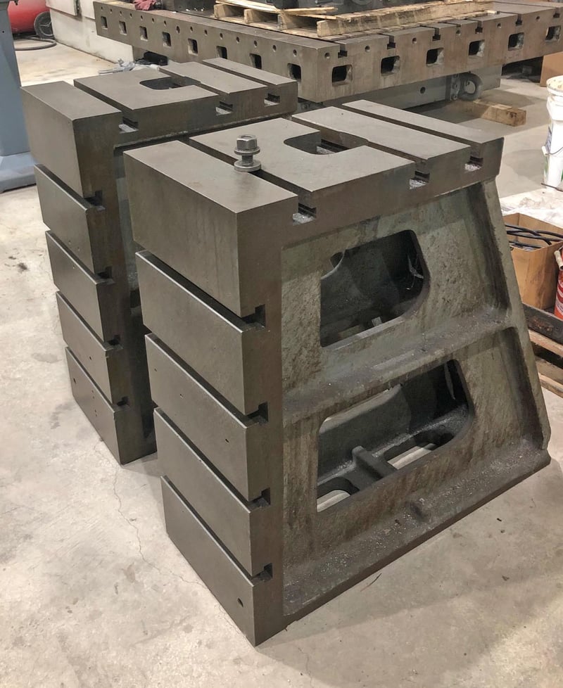 12" x 30" x 18" Cast Iron T-slotted Angle Plate Pair for Sale | Surplus ...