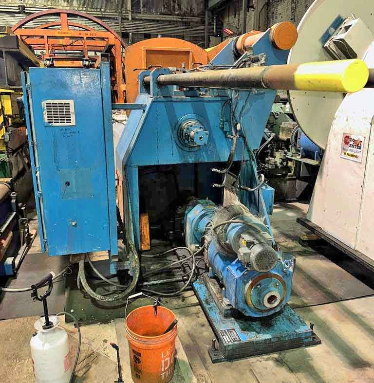 20000 lb. Strilich, recoiler, 72" wide, hydraulic expansion/grip, 60 HP ...