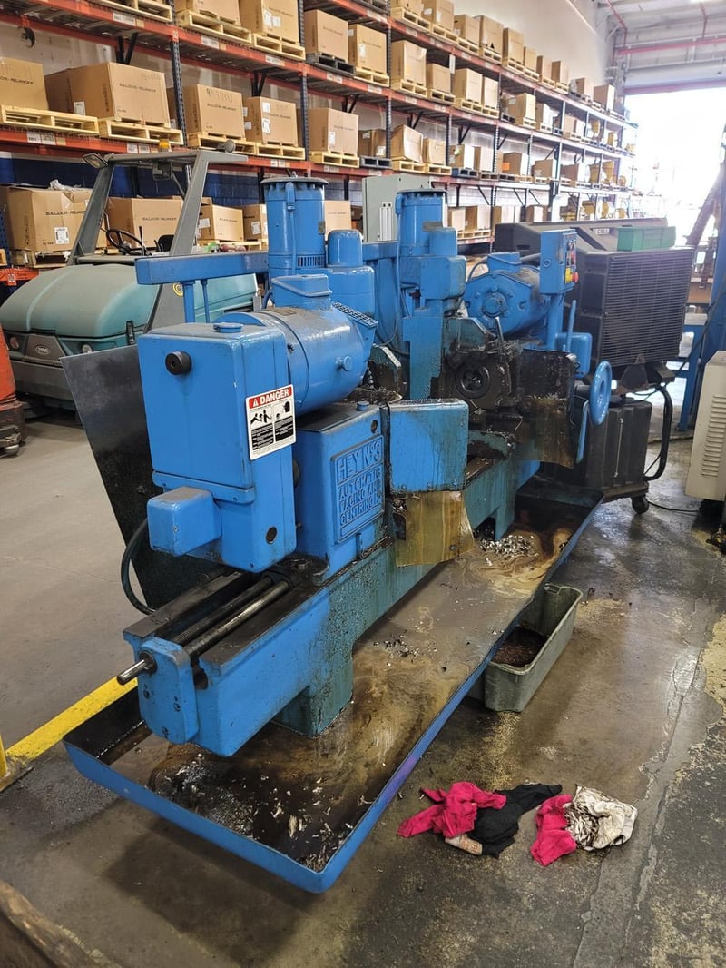 6.25" x 51" Hey #3, faceing 7 centering machine, 18-980 RPM for Sale ...