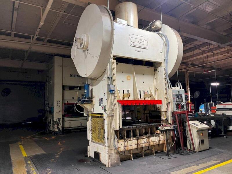 300 Ton, Clearing #S2-300-72-48, Straight Side Press, 12" stroke, 42 ...