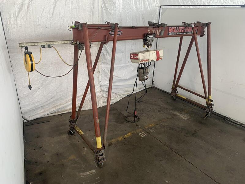2 Ton, Wallace A Frame Rolling Gantry Crane For Sale | Surplus Record