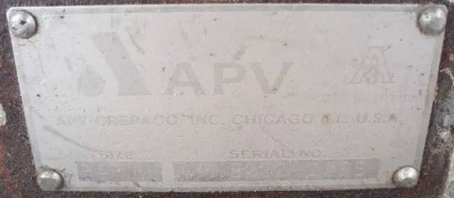 360 gallon Crepaco #R4RI, Dual APV Stainless Steel Feeding Hopper Tank ...