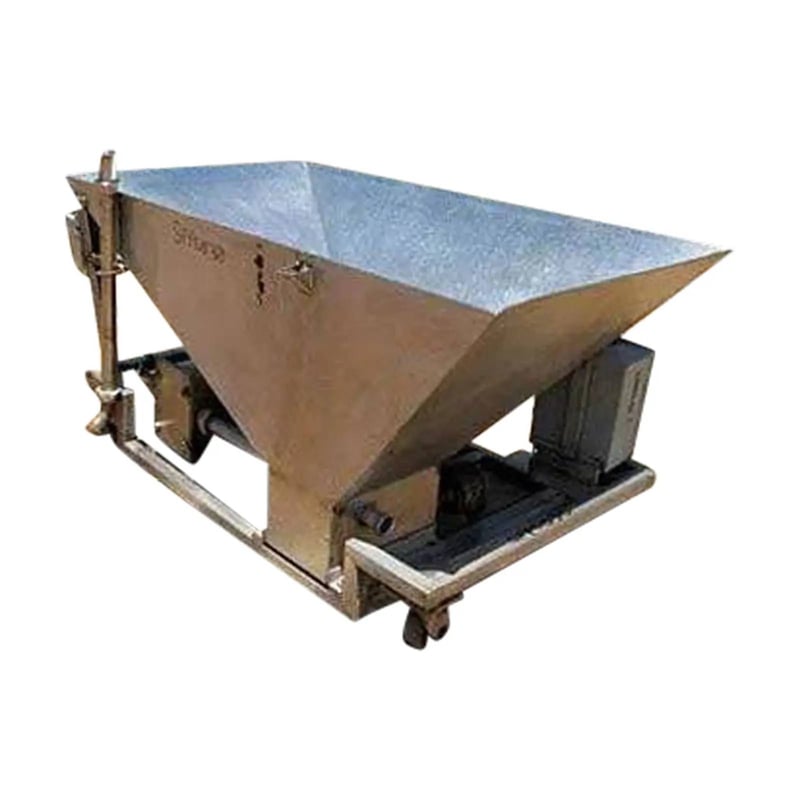 75 gallon Stainless Steel Hopper/Feeder, 2" inlet/outlet, 5 HP For Sale ...