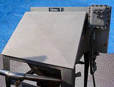 Young Industries, Hopper with Mixer, 44" L x 29" width infeed hopper, 5 ...