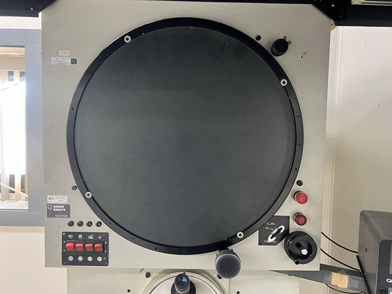 21" Gage Master #Series-89, 4-pos. lens turret optical comparator, 10X ...