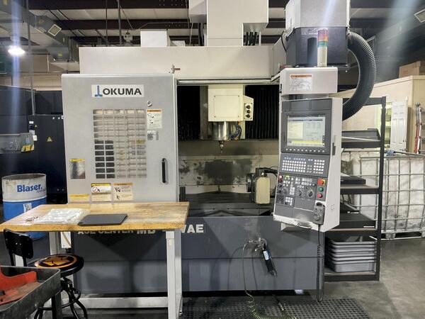 Okuma #MB-46VAE, CNC vertical machining center, 30" X, 18.1" Y, 18.1" Z ...