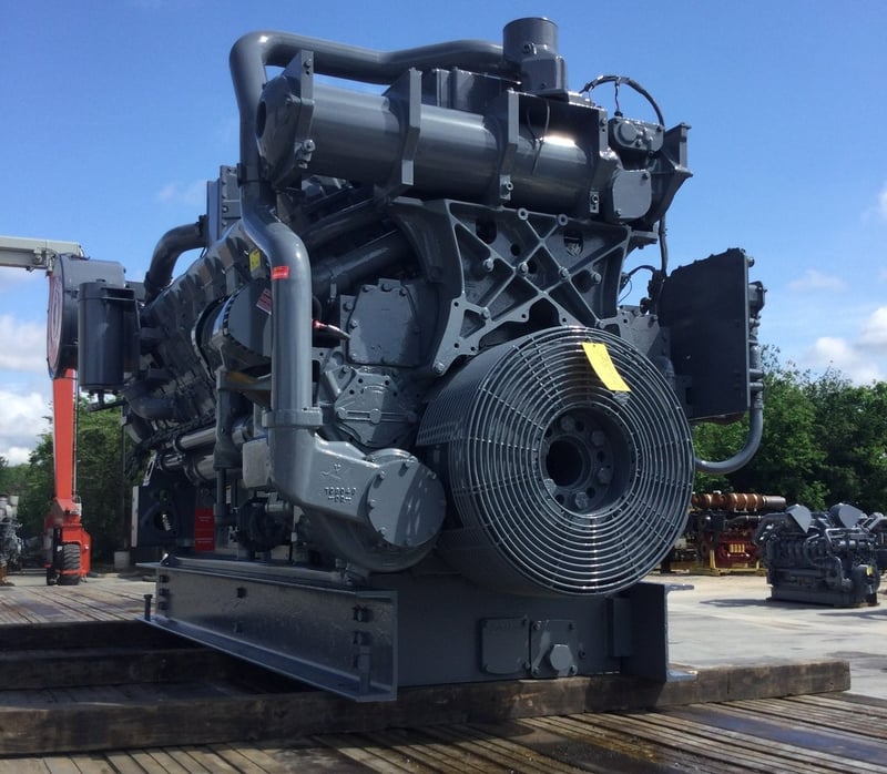 1340 HP @ 1400 RPM, Caterpillar #G3516, Natural gas engine, rblt. 2000 ...