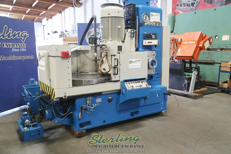 Jotes #2000, vertical rotary surface grinder, 40" chuck, Sony digital ...