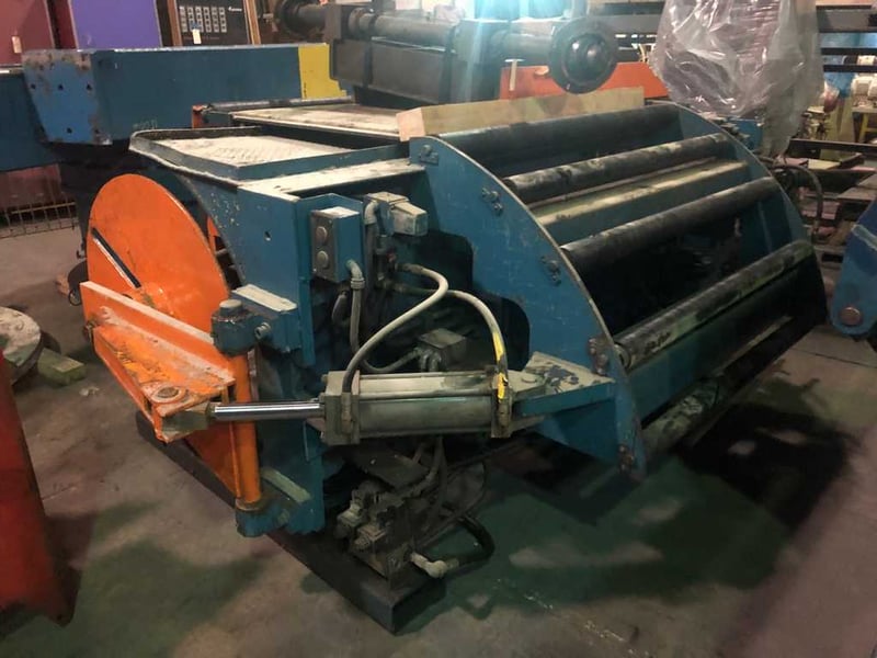 Custom, spool scrap winder, 26" W x 33" dia., 54" face cross over rolls ...