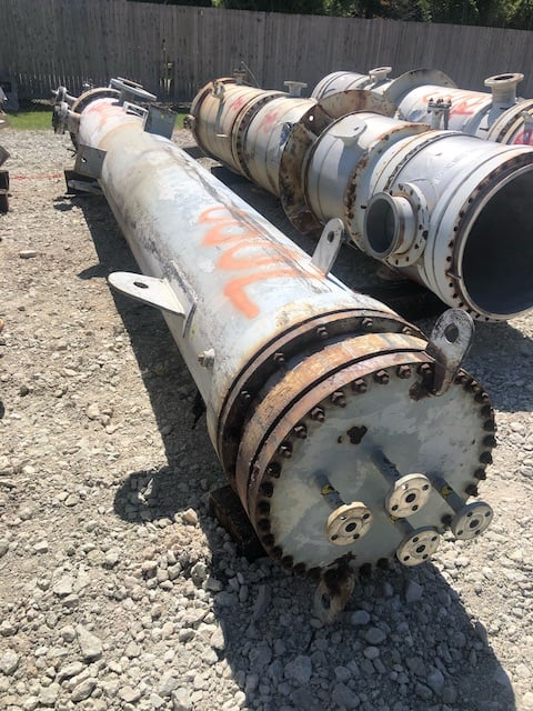 687 sq.ft., 75FV psi shell, Southern Heat Exchanger, 24 diameter x 16 ...