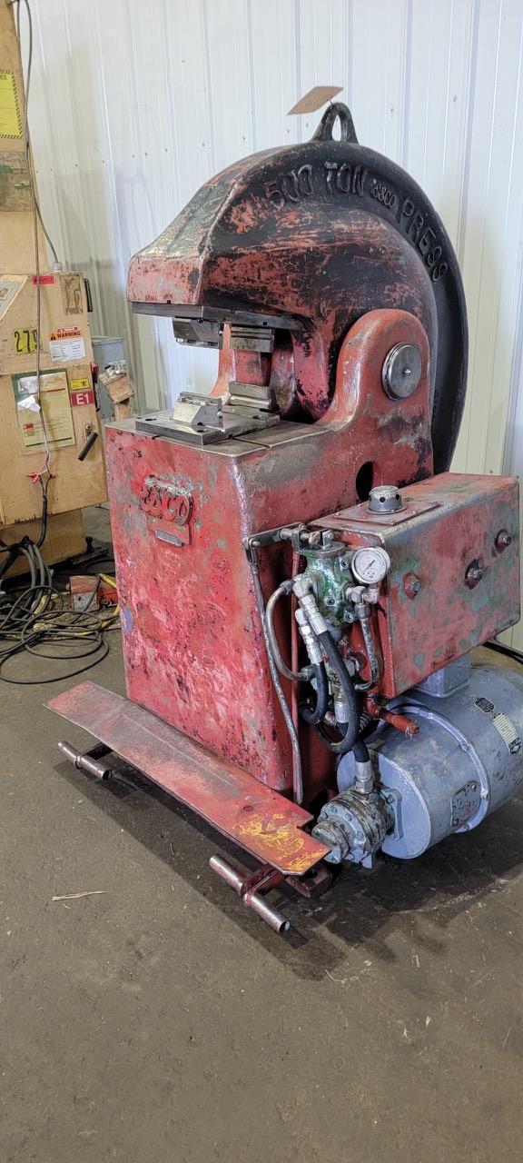 Esco swaging press, 500 ton, 10 HP, 220/440 V., #76669 For Sale ...