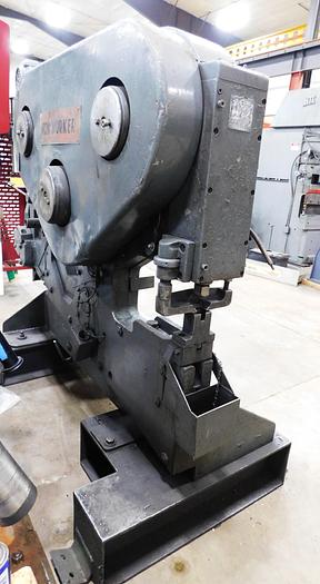 5" x 5" x 1/2" Mubea #KBL-1-1/2, mechanical ironworker, 71 Ton, 20" throat, 5 HP, 220/440 V., 3 ...