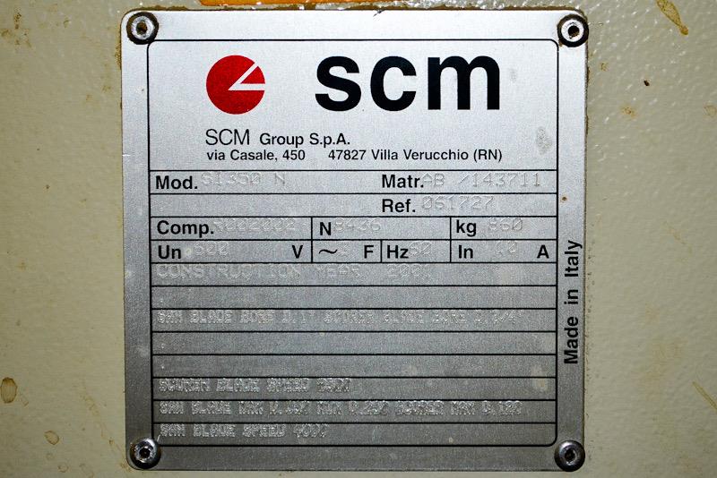 SCM #SI-350-N, Sliding Table Saw, 126" cut length, 4.65" cut depth, 9 ...