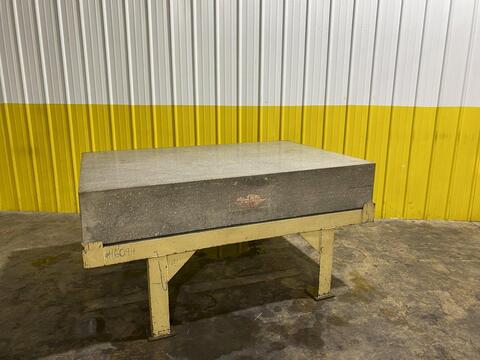 72" x 48" x 12" Rahn, gray granite precision surface inspection plate ...