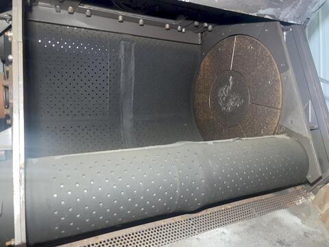 20 cu.ft. Pangborn #20GN-1M, 62" W x 45" D rotoblast barrell tumble type blast machine, Torit ...