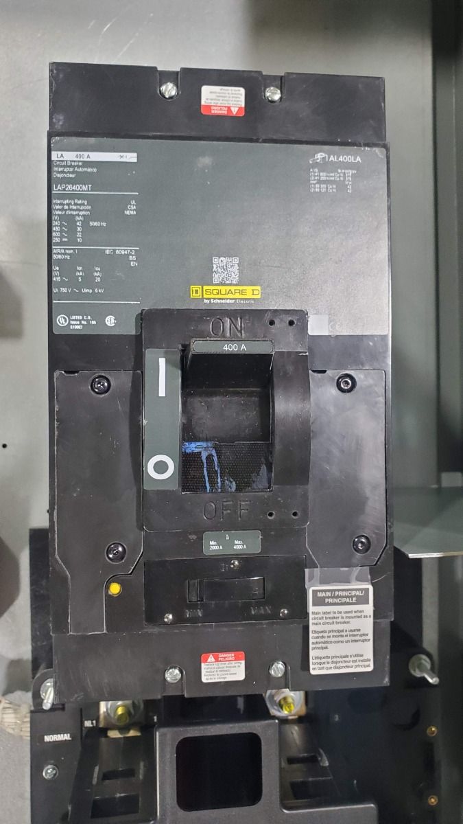 400 Amp. Kohler #RXT-JFNC-0400ASE, automatic transfer switch, 240 Volts ...