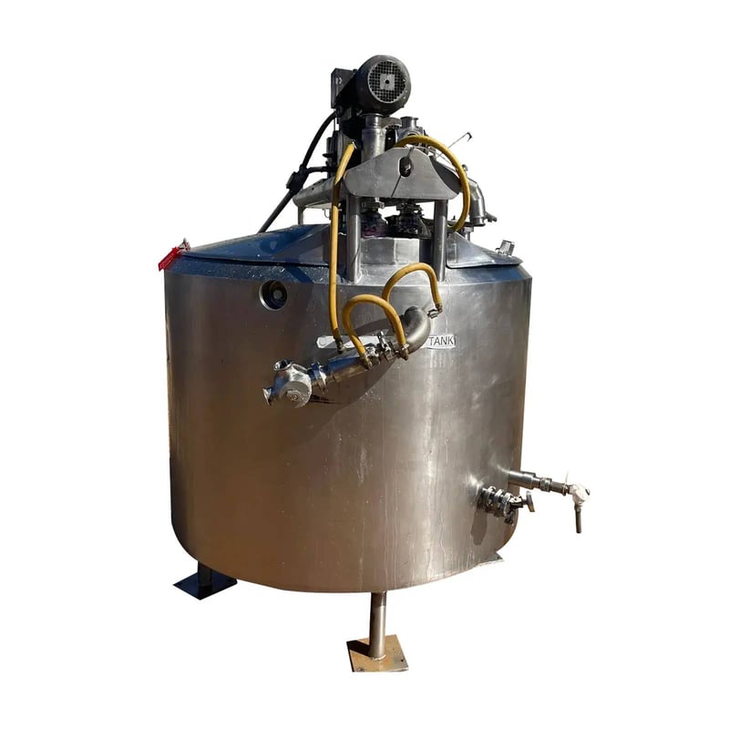 300 gallon Waukesha Cherry Burrell, Process Mixing Agitator Tank, 300 ...