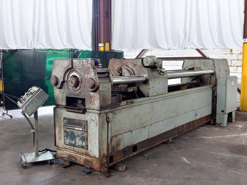 12" Pines #RotoForm, 5-12 roll extrusion bending machine, automatic ...