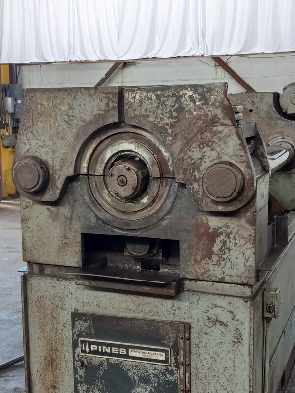 12" Pines #RotoForm, 5-12 roll extrusion bending machine, automatic ...