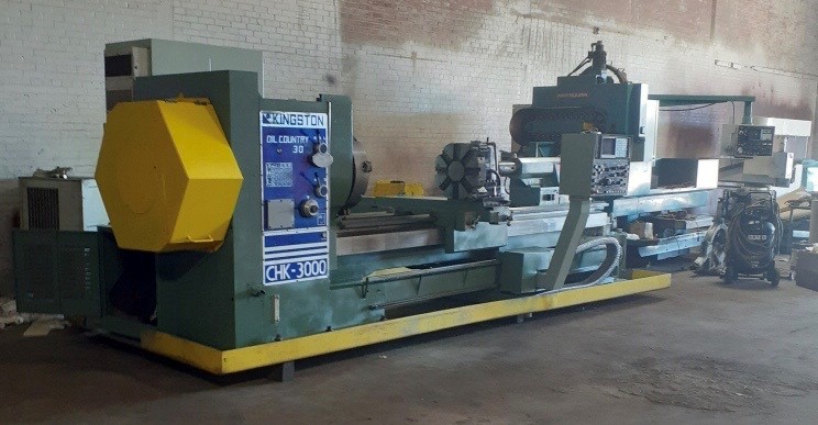 30" x 120" Kingston #CHK-3000, engine lathe, 24" front & rear chuck, 4 ...