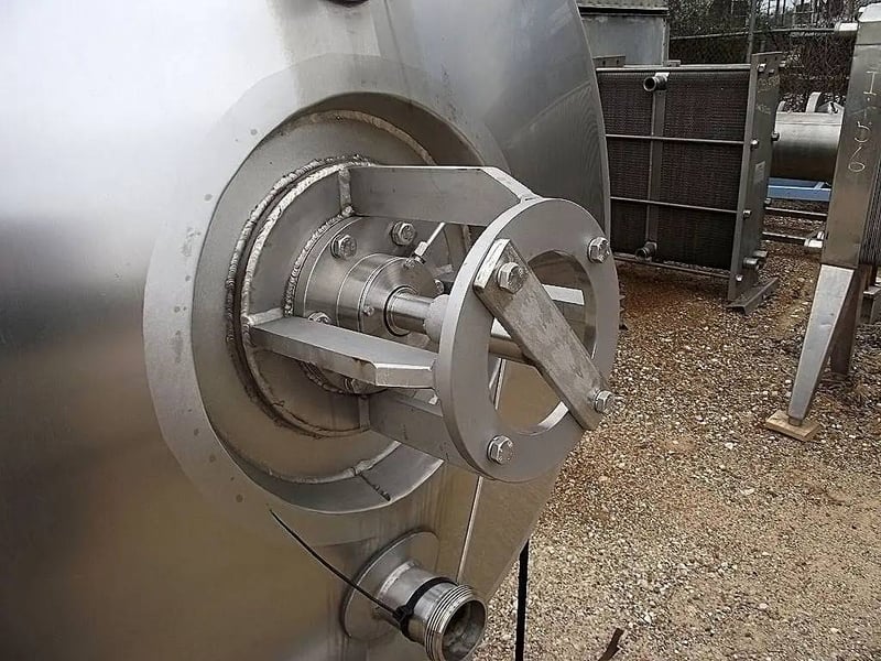 150 gallon Alfa-Laval Aseptic Stainless Steel Tank, vertical, S/N 31802 ...