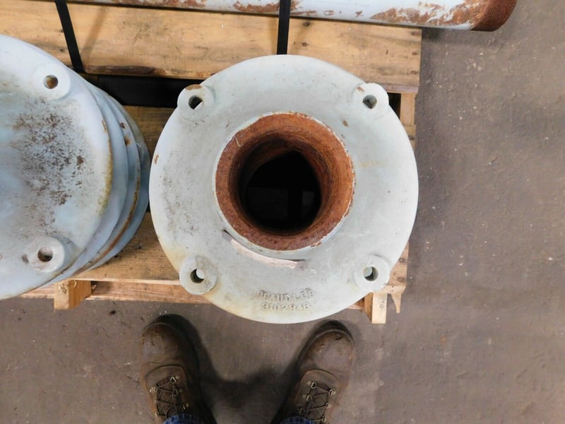 Pfaudler #3102948, Reactor legs & feet, 46" legs, 16" feet diameter for ...