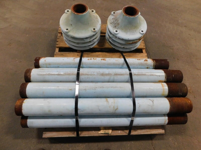 Pfaudler #3102948, Reactor legs & feet, 46" legs, 16" feet diameter for ...
