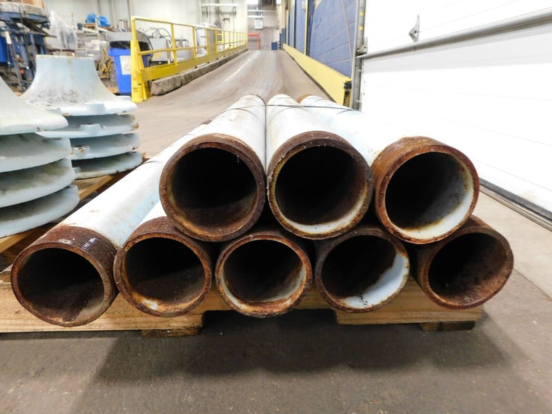 Pfaudler #3102948, Reactor legs & feet, 46" legs, 16" feet diameter for ...