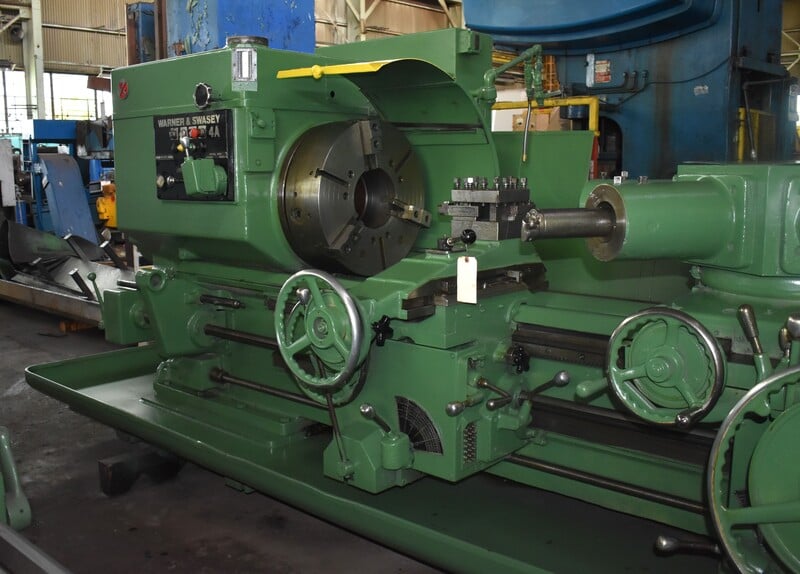 No. 4A Warner & Swasey, M3550, square head, saddle type turret lathe ...