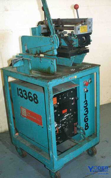 Lee Shaffer #HK2630, welder, Miller power source, hand shear, 1 phase ...