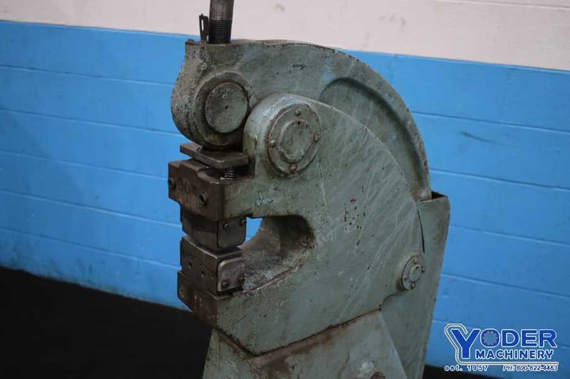 Marchant #6FG, shrinker/stretching machine, 6" throat, 70000 lb.tensile ...