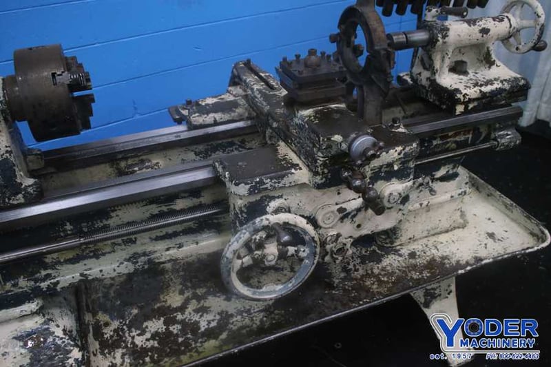 16" x 32" South Bend, engine lathe, 9" swing over cross slide, 3-jaw ...