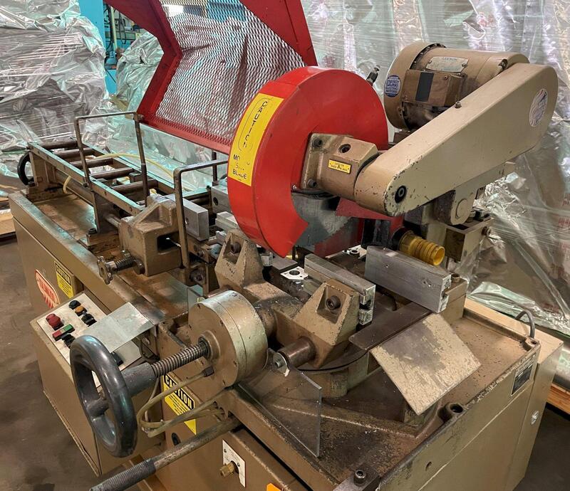 14" Kalamazoo #FA-350A, automatic cold saw, non-ferrous, 5" dia. solids ...